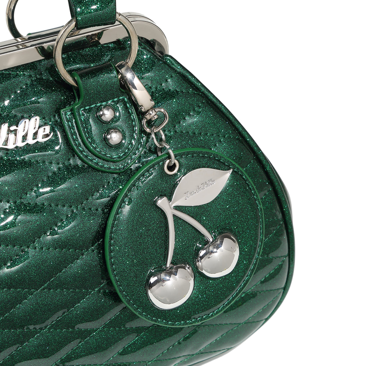 Venus Green Sparkle Wild Cherry Kiss Lock – Lux de Ville